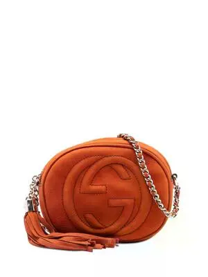 Gucci 2016-2025 Mini Soho Chain Crossbody Bag - Orange