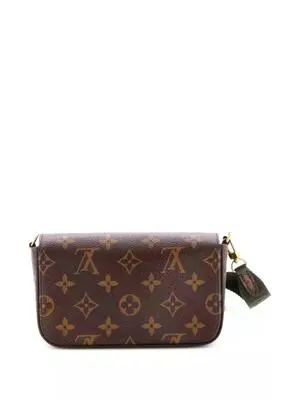 LOUIS VUITTON Felicie Strap & Go Handbag Monogram Canvas - Brown