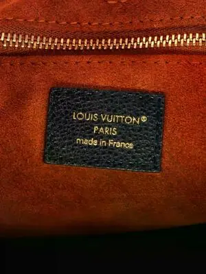 LOUIS VUITTON Anytime Handbag Monogram Empreinte Leather Pm - Black