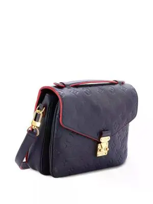 LOUIS VUITTON Pochette Metis Monogram Empreinte Leather Crossbody Bag - Blue