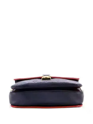 LOUIS VUITTON Pochette Metis Monogram Empreinte Leather Crossbody Bag - Blue