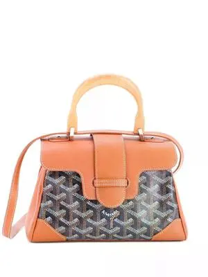 Goyard Saigon Top Handle Mini Shoulder Bag - Brown