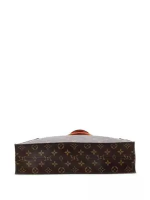 LOUIS VUITTON Sac Plat Monogram Canvas Tote Bag - Brown