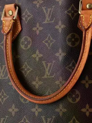 LOUIS VUITTON Sac Plat Monogram Canvas Tote Bag - Brown