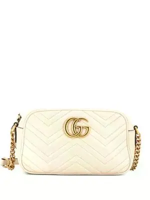 Gucci Gg Marmont Small Shoulder Bag - Neutrals