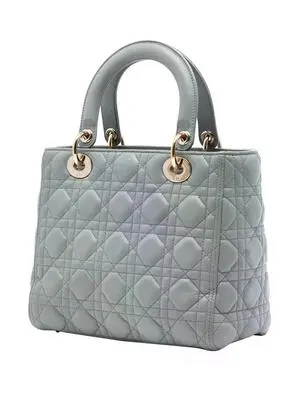 Dior 2020 Medium Lambskin Cannage Lady Satchel