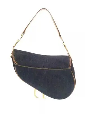 Dior 2000 Denim Saddle Bag - Blue