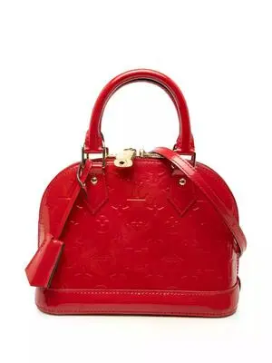 LOUIS VUITTON 2014 Monogram Vernis Alma Bb Satchel