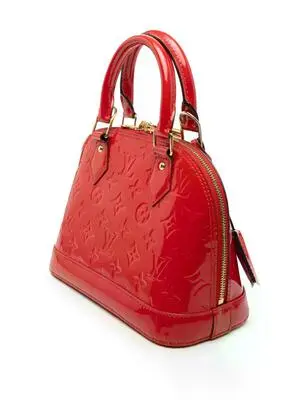 LOUIS VUITTON 2014 Monogram Vernis Alma Bb Satchel