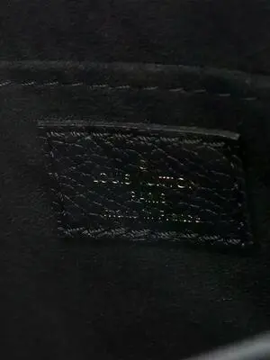 LOUIS VUITTON 2021-2025 Bicolor Monogram Empreinte Petit Sac Plat - Black