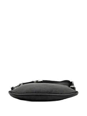 Gucci Gg Nylon Web Crossbody Bag - Black