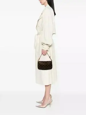 LOUIS VUITTON 2001 Monogram Pochette Accessoires - Brown