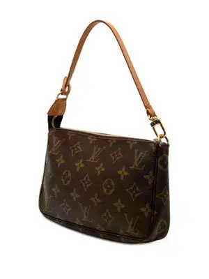 LOUIS VUITTON 2001 Monogram Pochette Accessoires - Brown