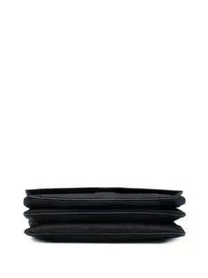 Prada Saffiano Lux And Tessuto Chain Crossbody Bag