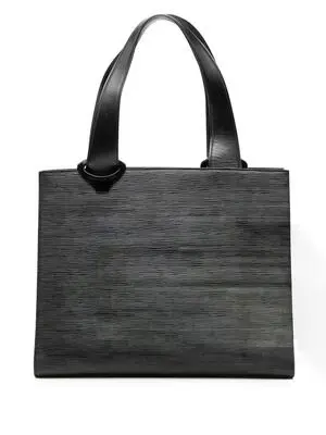 LOUIS VUITTON 2001 Epi Gemeaux Tote Bag - Black