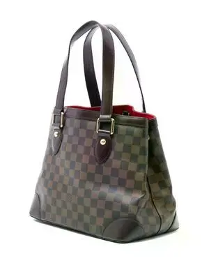 LOUIS VUITTON 2007 Damier Ebene Hampstead Pm Tote Bag - Brown