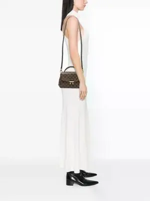 LOUIS VUITTON Damier Ebene Croisette Satchel - Brown