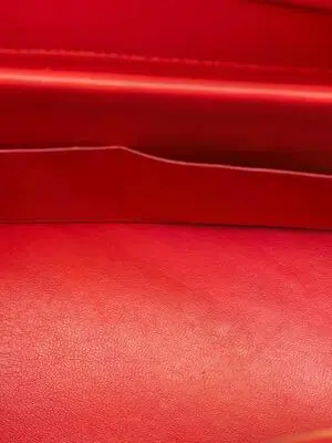 Celine Mini Tricolor Grained Calfskin Belt Bag Satchel 2015 - Red