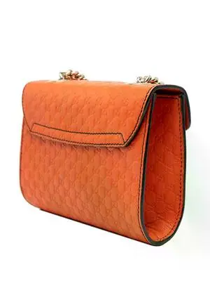 Gucci 2000-2015 Mini Microissima Emily Crossbody Bag - Orange