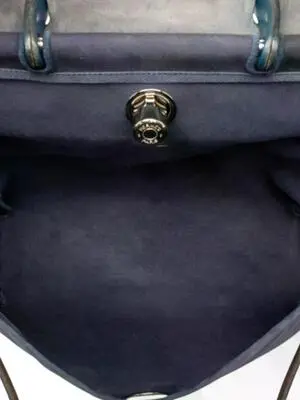 Hermès 2002-2007 Toile Herbag Mm Satchel - Blue