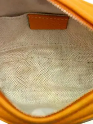 Gucci 2016-2025 Mini Pebbled Calfskin Soho Chain Crossbody Bag - Orange