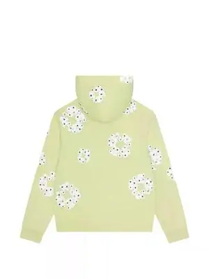 DENIM TEARS Wreath Rhinestone Zip-up Hoodie