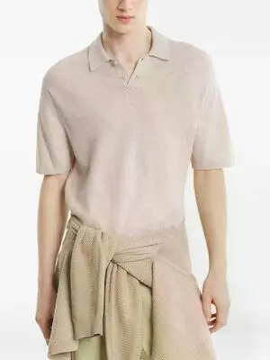 Maison Kitsuné Knitted Polo Shirt
