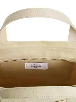 Maison Kitsuné Fox Head Small Tote Bag - Neutrals