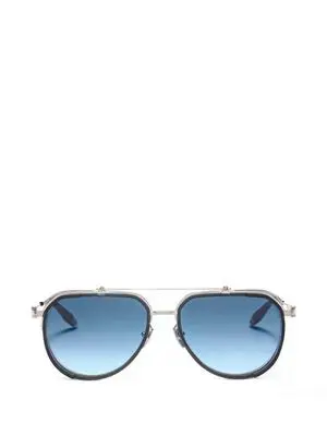 AKONI Echo Browline Sunglasses - Grey