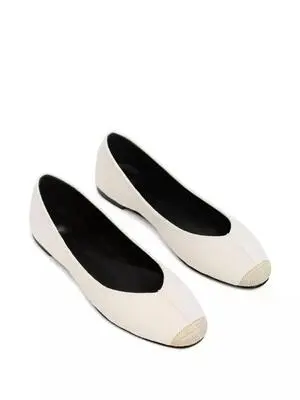 Jacquemus Toe-Detail Ballet Flats Neutrals