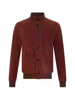 MOORER Pocket Bomber Jacket - Red
