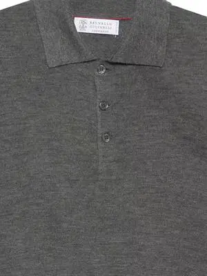 Brunello Cucinelli Button Long-sleeve Polo Shirt