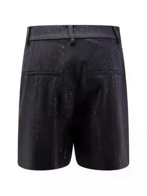 Max Mara Sequin-embellished Shorts - Black