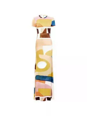 Silvia Tcherassi Ikia Printed Maxi Dress