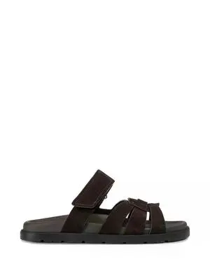 DOUCAL'S Suede Strappy Sandals - Brown