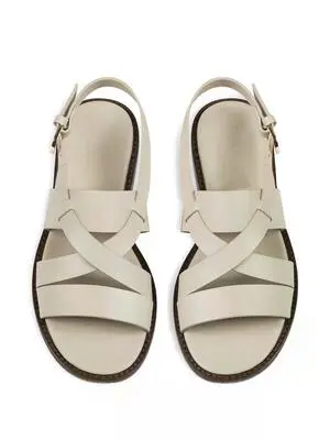 DOUCAL'S Multi-strap Leather Sandals - Neutrals