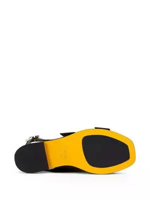 DOUCAL'S Leather Buckle Sandals - Brown