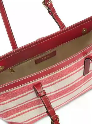 Furla Striped Tote Bag - Red
