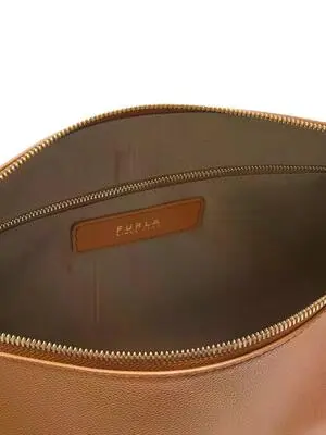 Furla Charm Zip Shoulder Bag - Brown