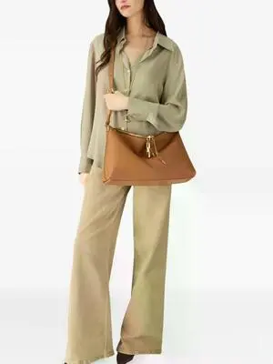 Furla Charm Zip Shoulder Bag - Brown