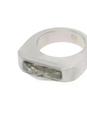Rick Owens Hollywood Pyramid Ring - Silver