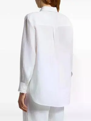 Peserico Fringed Trim Shirt - White