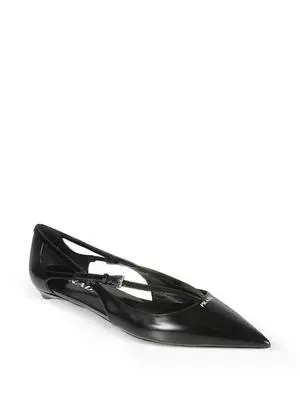 Prada Pointed Ballet Flats