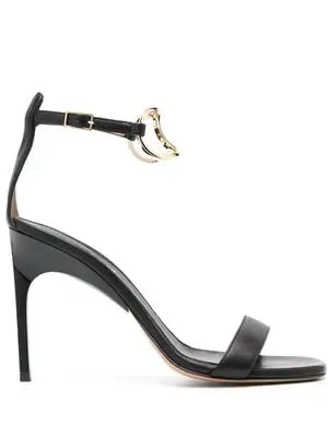Off-White Pop Paperclip 105mm Leather Sandals