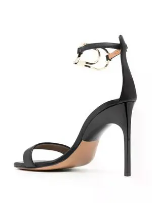Off-White Pop Paperclip 105mm Leather Sandals