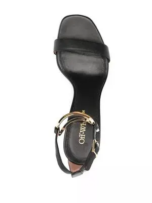 Off-White Pop Paperclip 105mm Leather Sandals