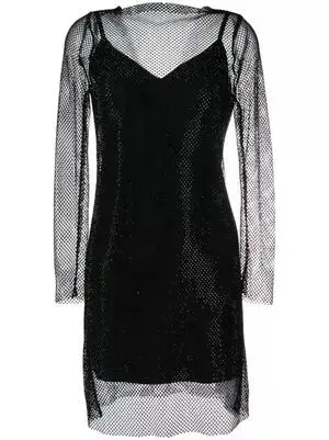 Max Mara Mesh Layered Mini Dress