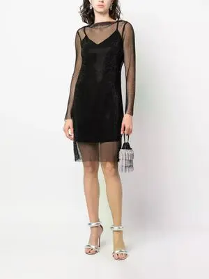 Max Mara Mesh Layered Mini Dress