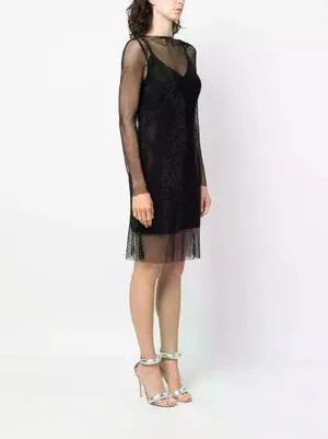 Max Mara Mesh Layered Mini Dress