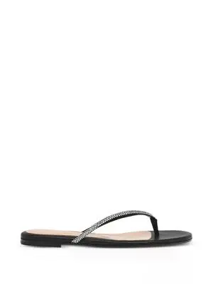 GIANVITO ROSSI Embellished Thong Sandals - Black